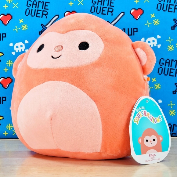 Squishmallows | Toys | Squishmallow Elton The Orange Monkey 8 Ultrasoft ...
